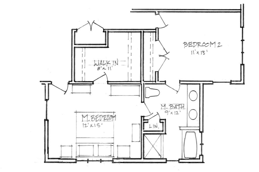schematic-design-bedroom-option - Craig Herrmann Design